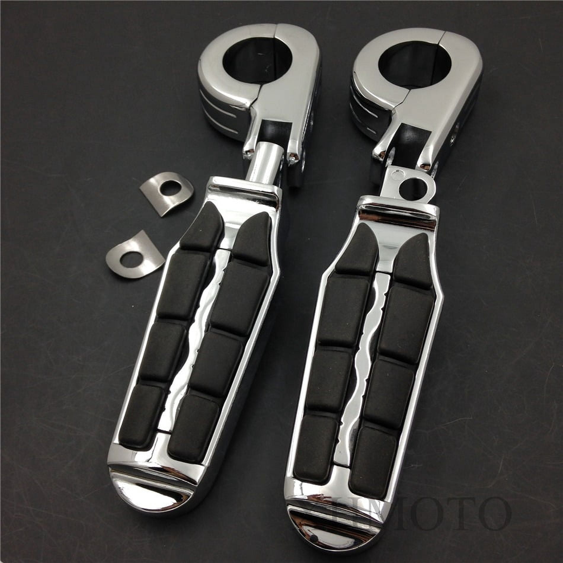 1 1/2" Highway Tombstone offset Mount P Clamp Foot peg for Honda ...