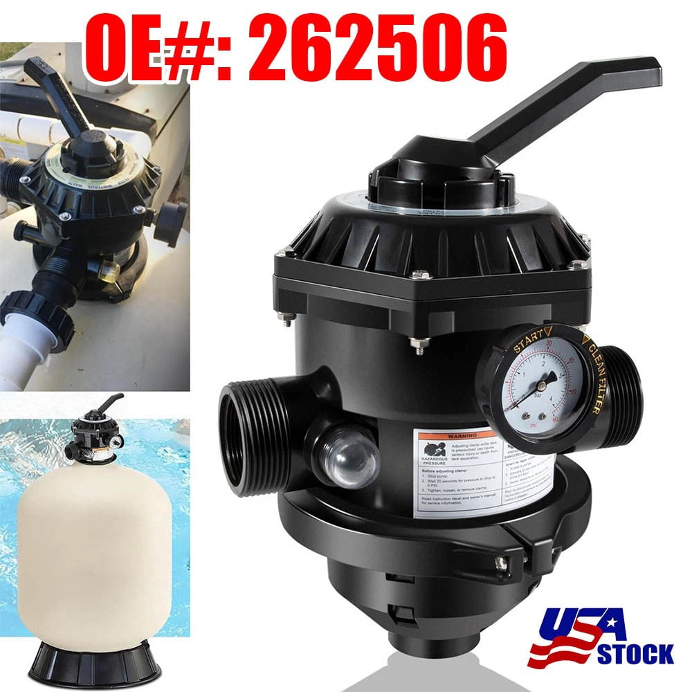 1-1/2-Inch 6-Way Clamp Style Valve for Pentair 262506 Pool and Spa Sand ...