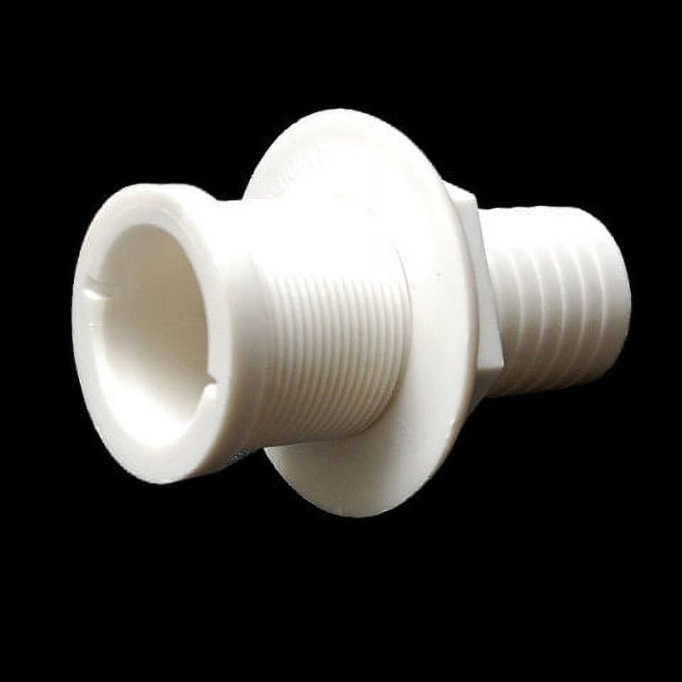 1 1/2 Inch Boat Straight Thru Hull Connector fitting livewell - Walmart.com