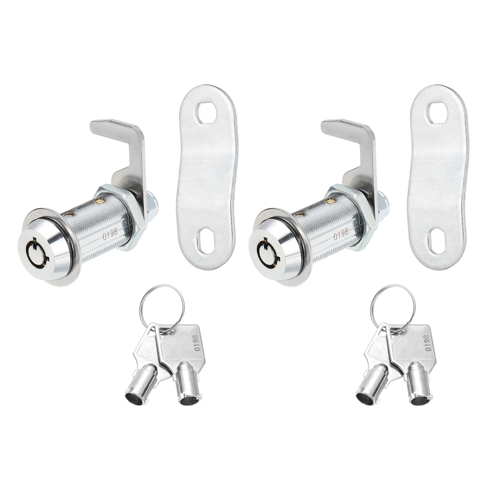 1-1/2 Inch Cabinet Locks with Iron Key, Cam Replacement Lock Cylinder ...