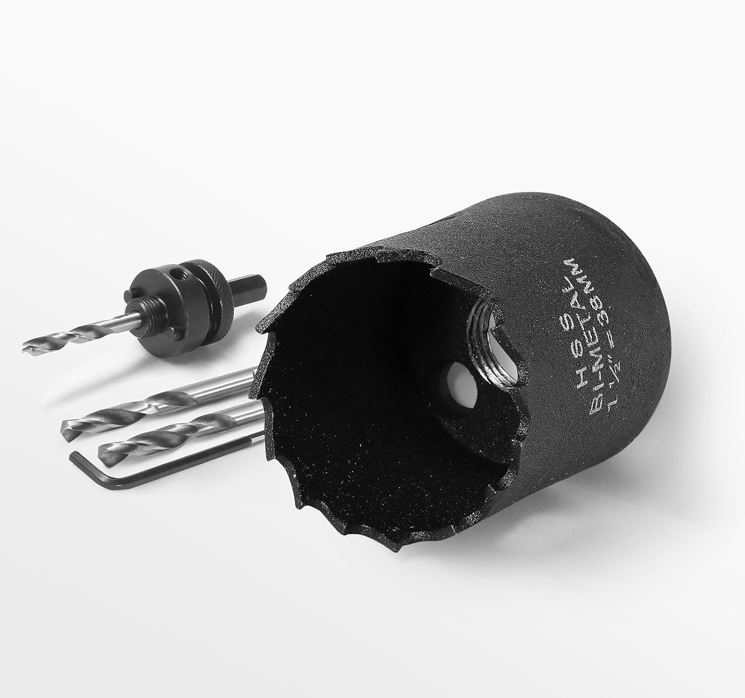 1-1/2 Inch Hole Saw with 1/2" Triangle Shank Quick Change Arbor, Bi ...