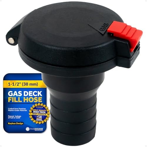 1-1/2-Inch Marine Deck Fill/Filler, Flip Top Cap Design, Straight Neck ...