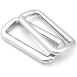 1 1/2 Inch Rectangle Rings Buckle Metal Round Rectangular Loop for Bag ...