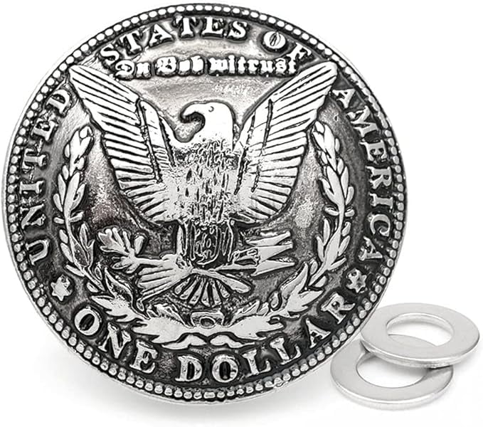 1 1/2 Inches Dollar Coin Concho Eagle Screw Back Leather Craft ...