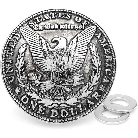 1 1/2 Inches Dollar Coin Concho Eagle Screw Back Leather Craft ...