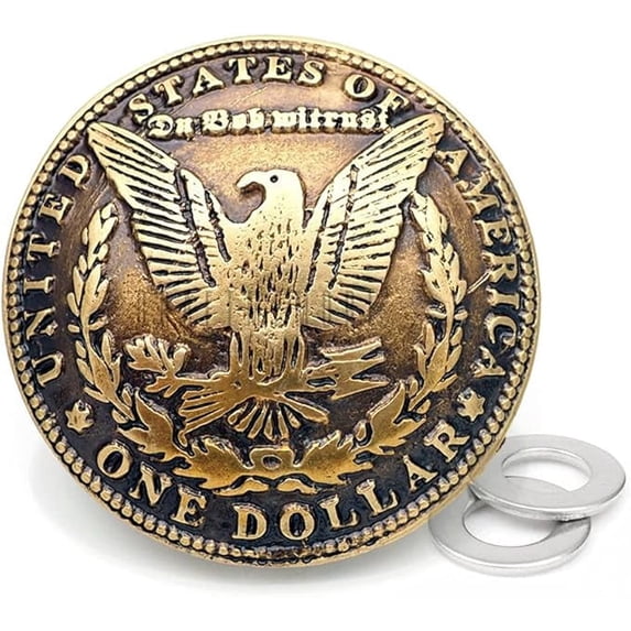 1 1/2 Inches Dollar Coin Concho Eagle Screw Back Leather Craft ...