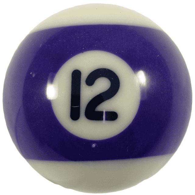 1-1/2" Mini Pool Ball Individual Replacement - #12 Ball - Walmart.com