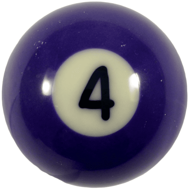 1-1/2" Mini Pool Ball Individual Replacement - #4 Ball - Walmart.com