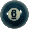 1-1/2" Mini Pool Ball Individual Replacement - #6 Ball - Walmart.com
