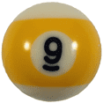 1-1/2" Mini Pool Ball Individual Replacement - #9 Ball - Walmart.com