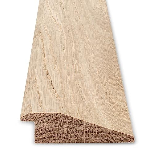 1 1/2" Overlap Height Solid Oak Molding | Overlaps and Transitions a 1 ...