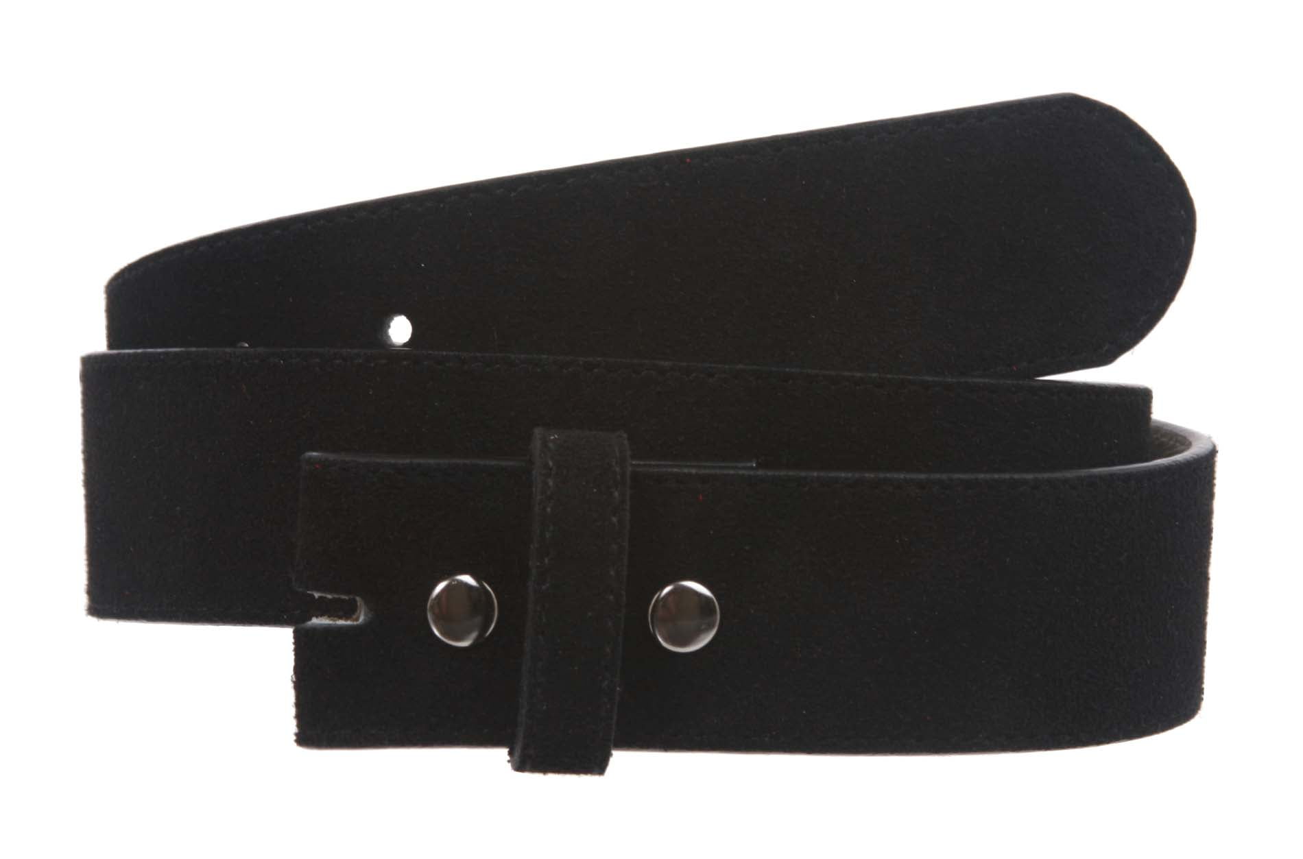 1 1/2" Snap On Suede Leather Belt Strap - Walmart.com