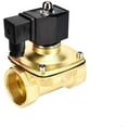 1-1/2" Solenoid Valve dc 12v IP65 Waterproof Normally Closed DN40 Brass Solenoid Valve - Walmart.com