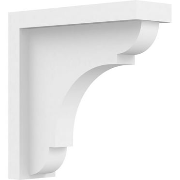 5"W x 18"D x 24"H Standard Traditional Architectural Grade PVC Bracket ...