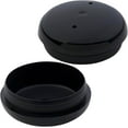 1-1/2" Wrought Iron Patio Furniture Feet Caps - Round Plastic Outdoor ...