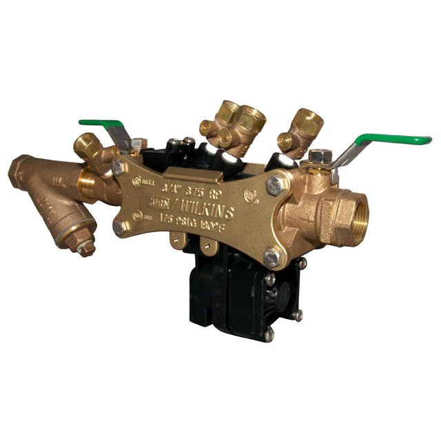1-1/2 in. 375XL Bronze Reduced Pressure Principle Backflow Preventer ...
