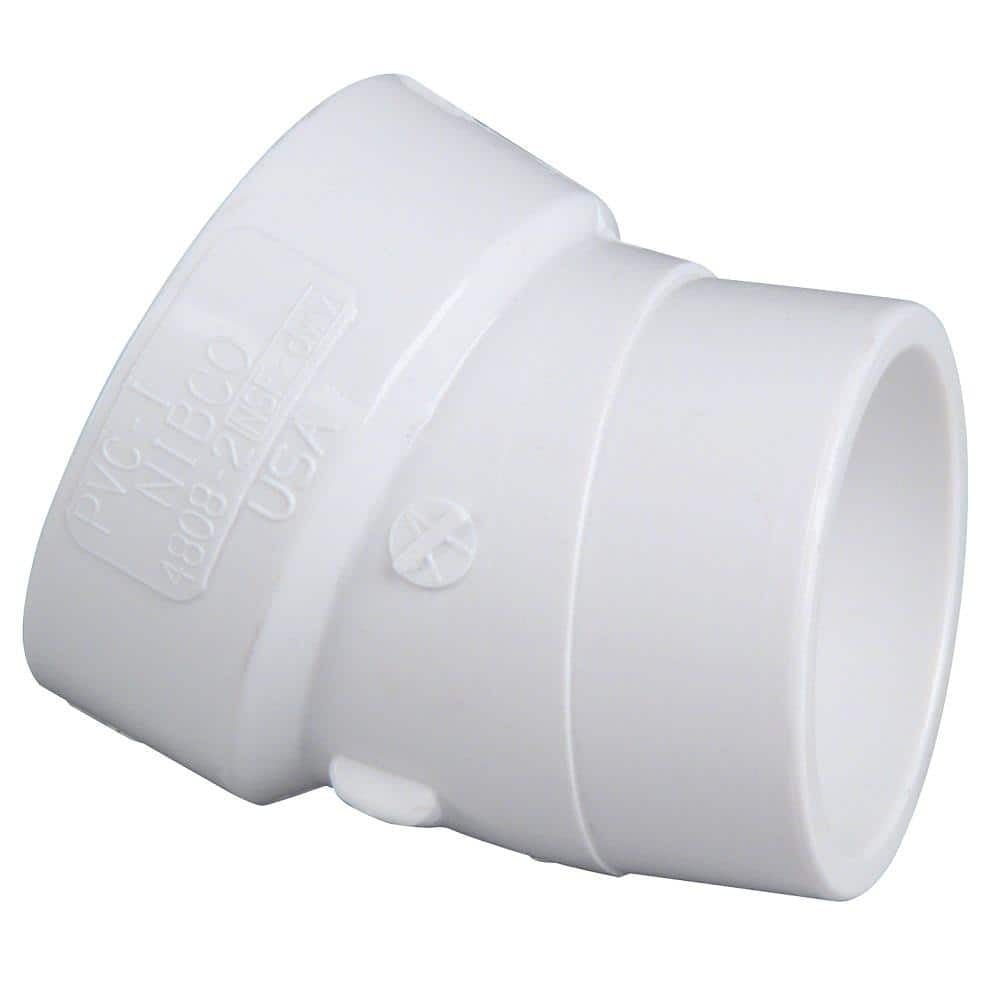 1-1/2 in. PVC DWV 22-1/2-Degree Hub x Spigot Street Elbow - Walmart.com