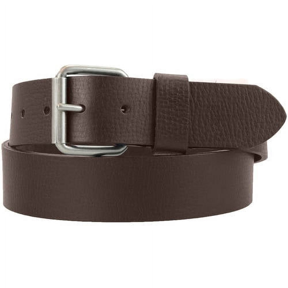 Montauk Leather Club - men's Belt with Antique Nickel Roller Buckle ...