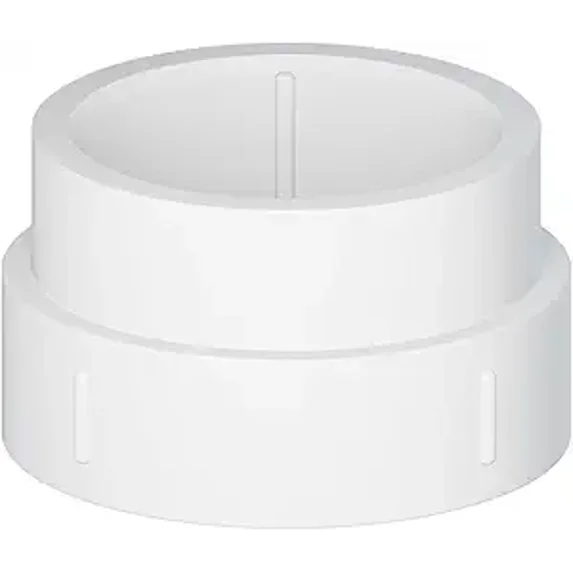 1-1/2 in. White PVC DWV Cleanout Adapter, Hub x Female Pipe Thread for ...