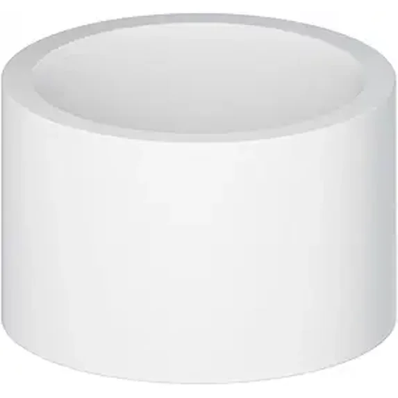 1-1/2 in. White PVC DWV Repair Coupling, Hub x Hub Connection for Non ...