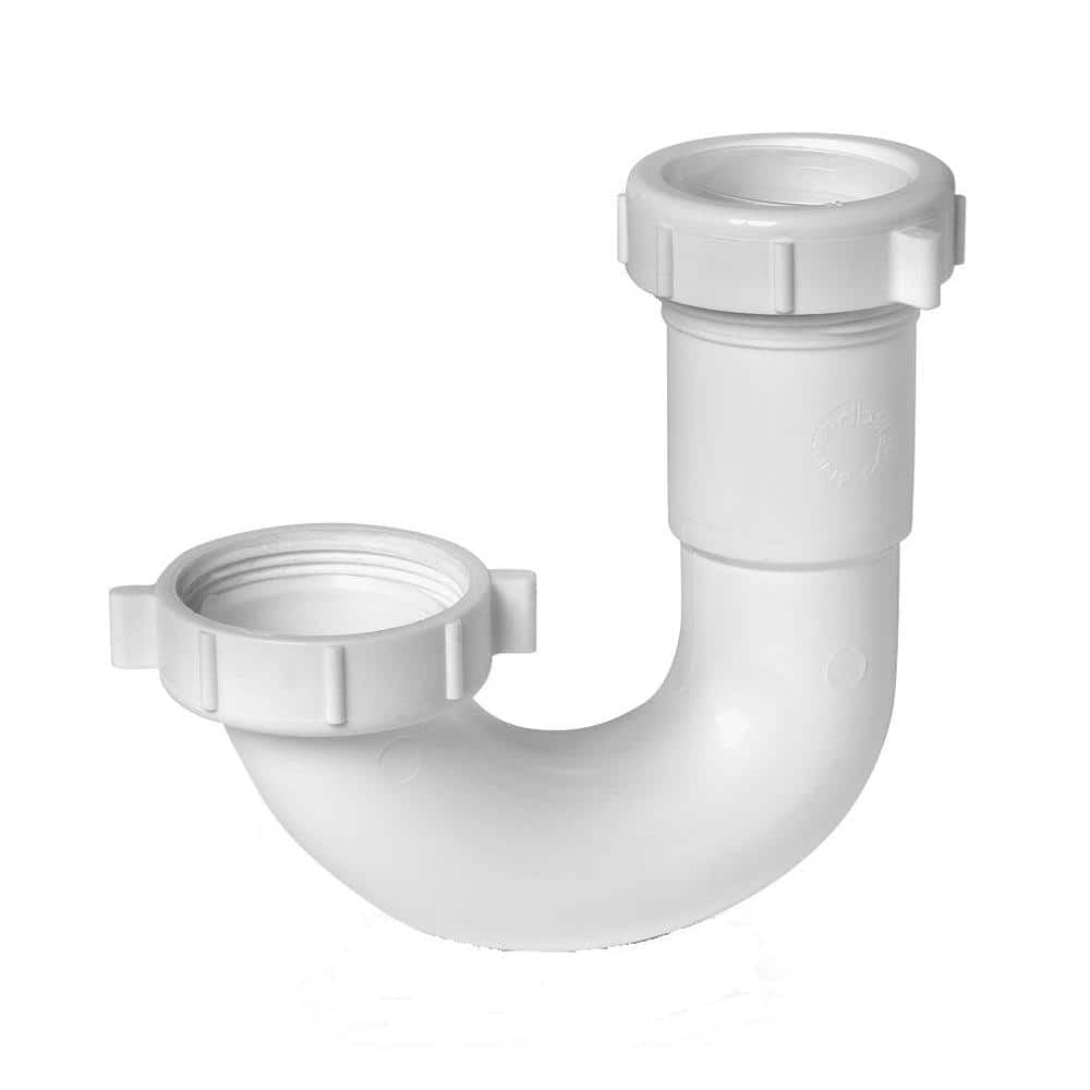 1-1/2 in. White Plastic Bullnose-Joint Sink Trap J-Bend - Walmart.com
