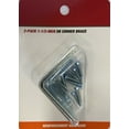 1-1/2 in. x 1-1/2 in. Double Wide Corner Brace, Steel, Zinc Plated (2 ...