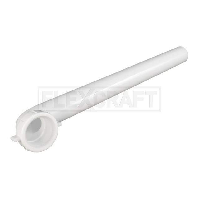 1-1/2 in. x 15 in. Plastic Waste Arm with Slip Joint for Tubular Drain ...