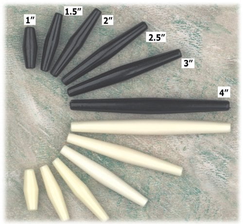 1 1/2" (one and one half inch) HAIR PIPE CHOKER BEADS WHITE HAIRPIPE ...