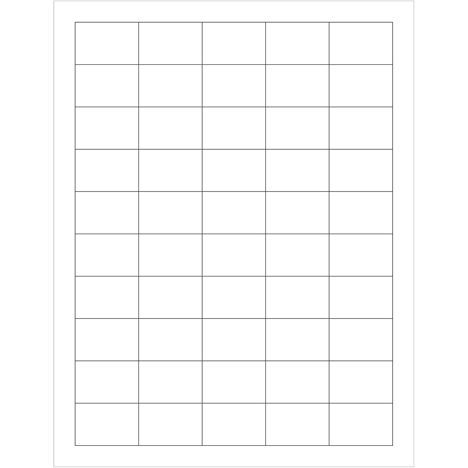 1 1/2" x 1" White Return Address Labels, for Laser jet Printers ...