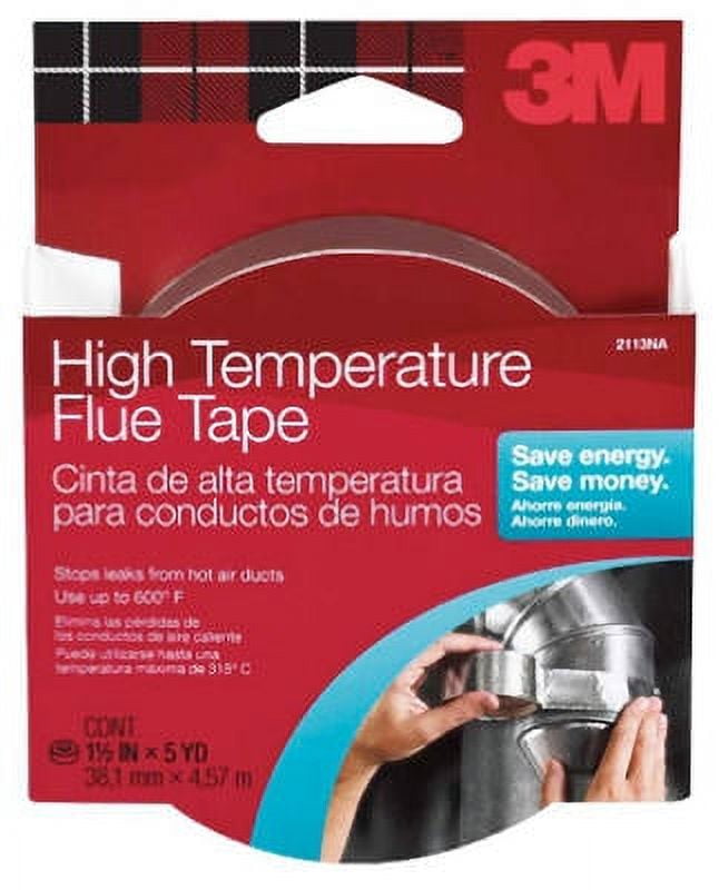 1-1/2" x 15' Hi-Temp Silver Flue Tape, Each - Walmart.com