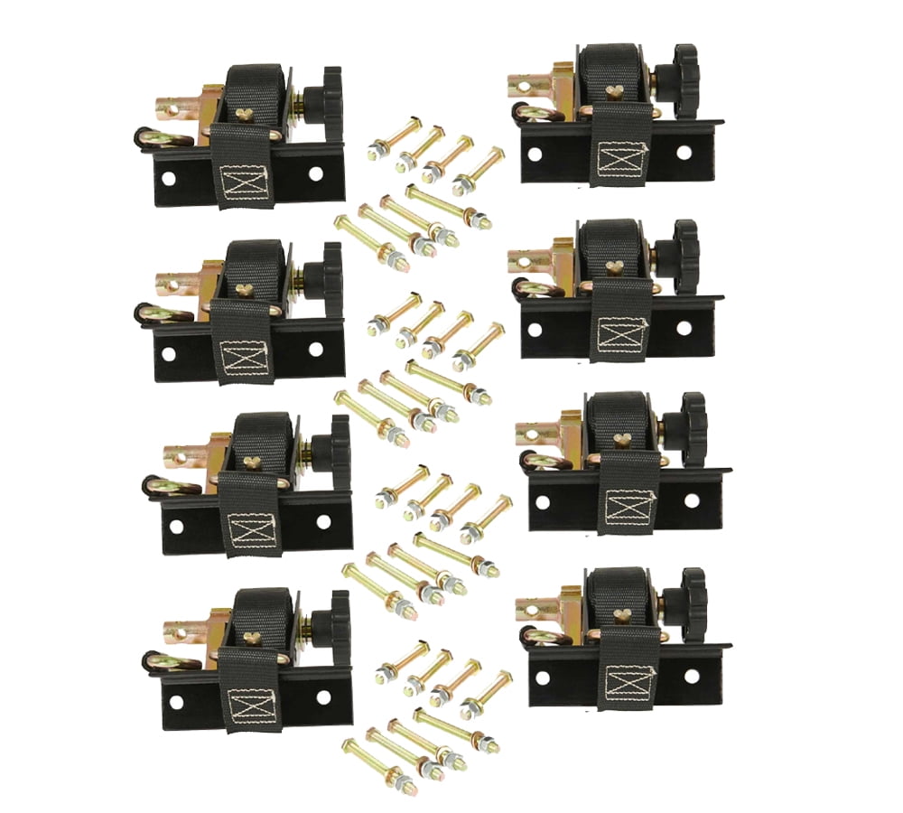 1-1/2" x 7' Ladder Rack Ratchet Tie-Down Straps (Pair) Square Tube ...