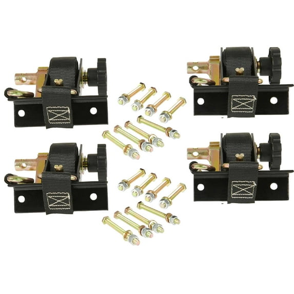 1-1/2" x 7' Ladder Rack Ratchet Tie-Down Straps (Pair) Square Tube ...