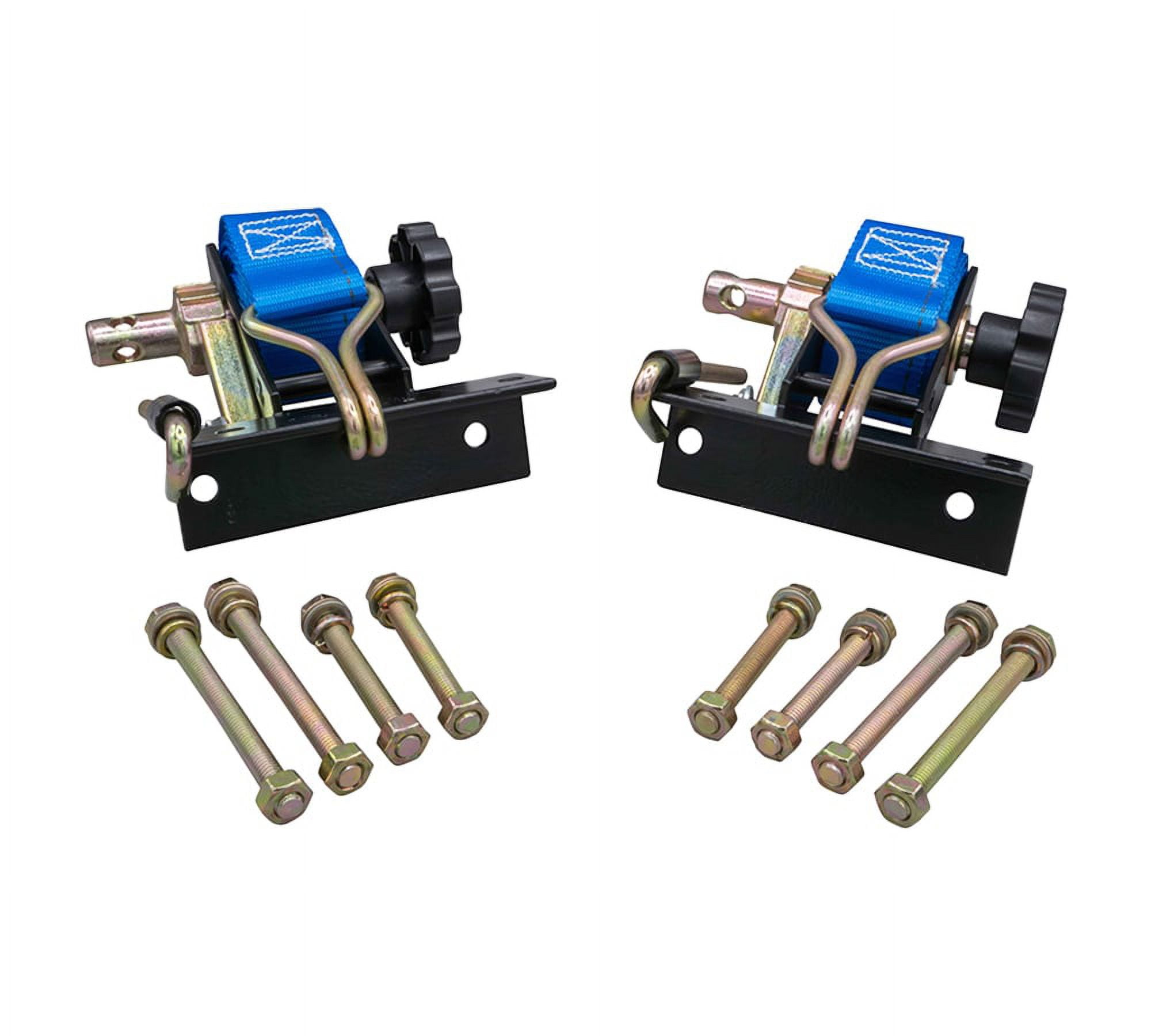 1-1/2"x7' Blue Ladder Rack Ratchet Straps with J-Hook (Pair) - 500 lbs ...