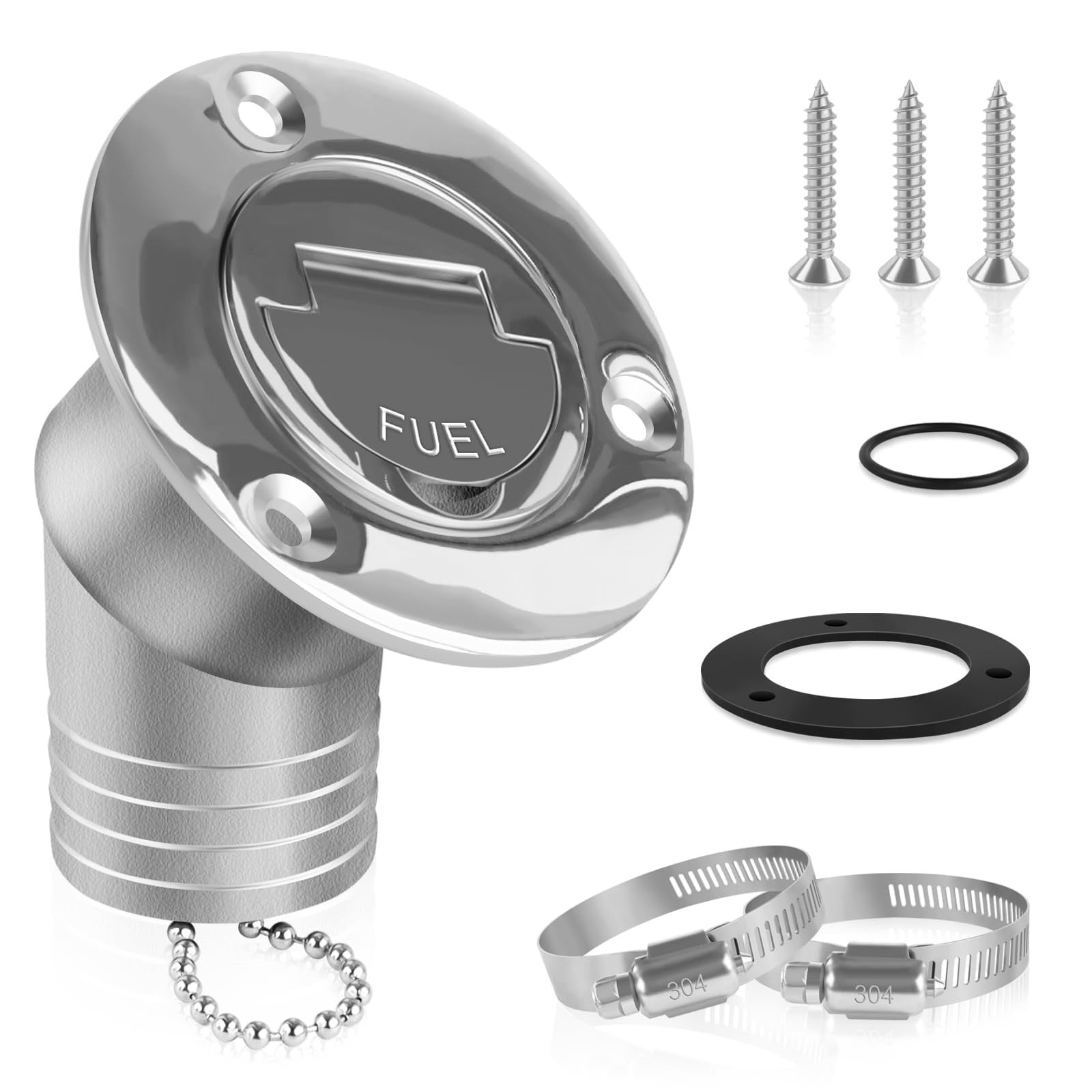 1-1/2inch(38mm) Boat Fuel Deck Fill/Filler with Keyless Cap,1-1/2inch ...