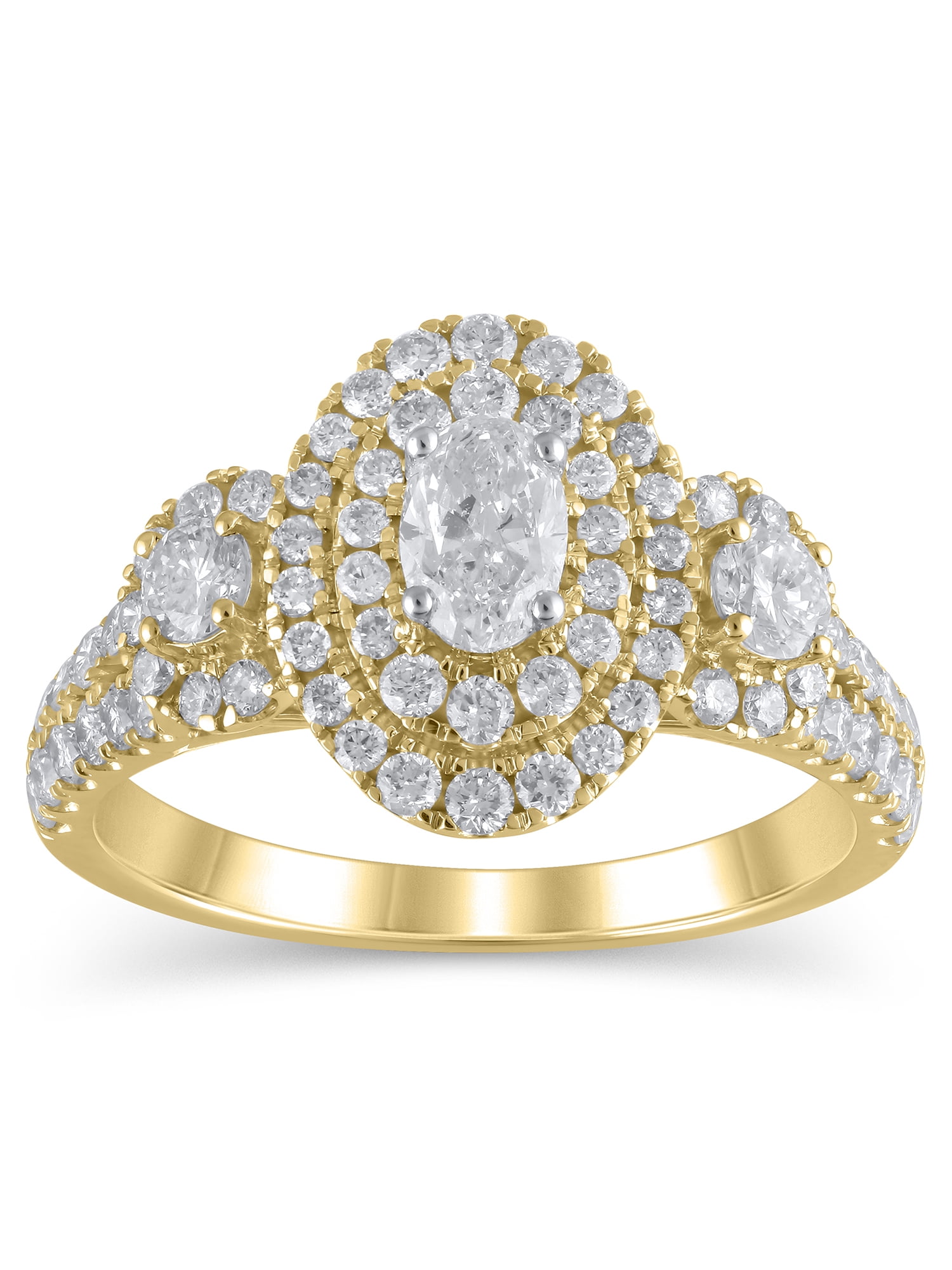 1-1/3 Carat T.W. (I2 clarity, H-I color) Brilliance Fine Jewelry Oval ...