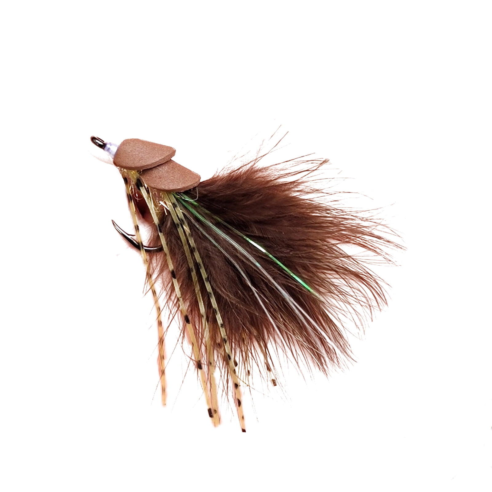 1. 1/3pcs Steel Jigs Streamers Fly with Foam Head, Floating Trout Lure ...