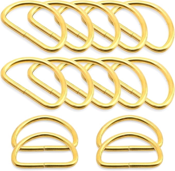 1 1/4 & 1 1/2 Inches D-Ring Findings Metal Non Welded D Rings for Belts ...