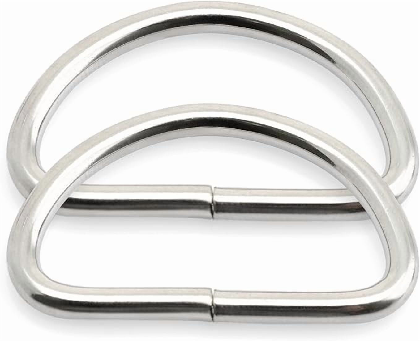 1 1/4 & 1 1/2 Inches D-Ring Findings Metal Non Welded D Rings for Belts ...