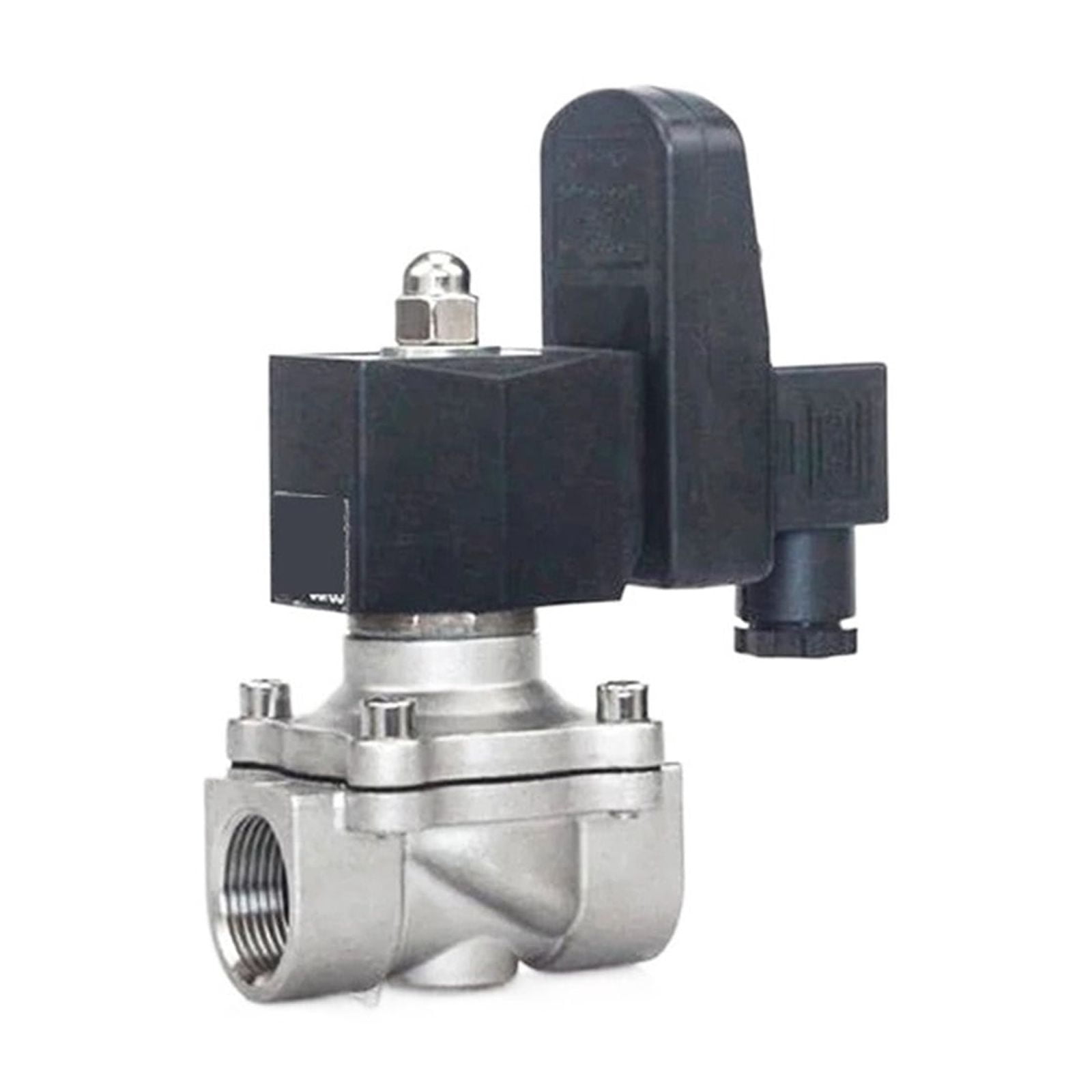 1-1/4" 1-1/2" Normally Closed Solenoid Valve Stainless Steel IP65 ...