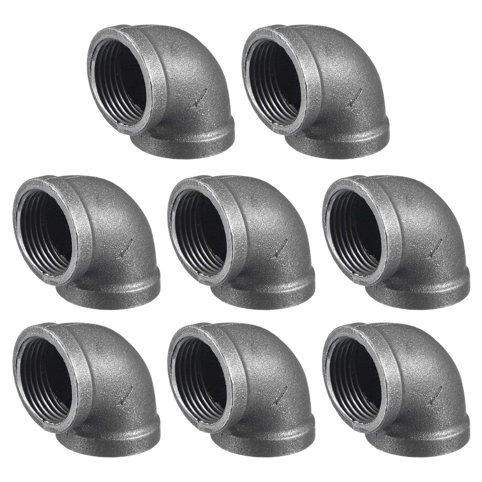 1 1/4"(32mm) 90 Degree Malleable Iron Elbow Fitting, Threaded Pipes ...