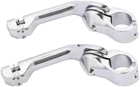 1 1/4" 32mm Long Angled Highway Engine Guard Bar Foot Peg Mount Kit ...