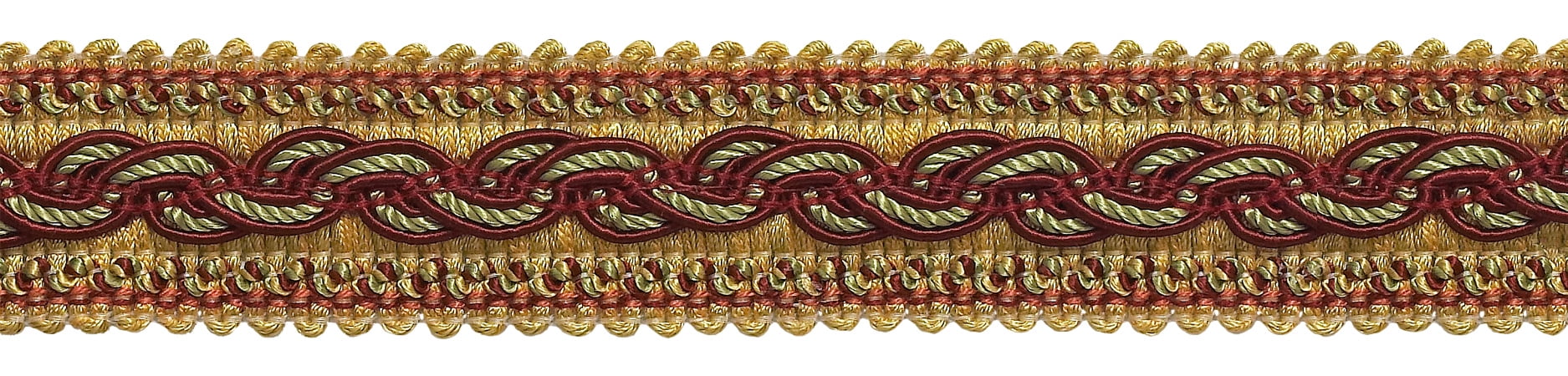 1 1/4" (3cm) Baroque Collection Wide Gimp Braid Trim # 0125BG, Autumn ...