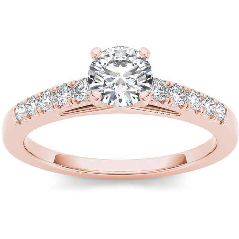 1-1/4 Carat T.W. Diamond Classic 14kt Rose Gold Engagement Ring ...