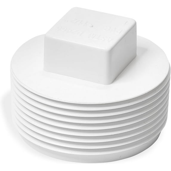 1-1/4 Inch PVC Male Threaded End Cap – SCH 40 MNPT Pipe Fitting for ...