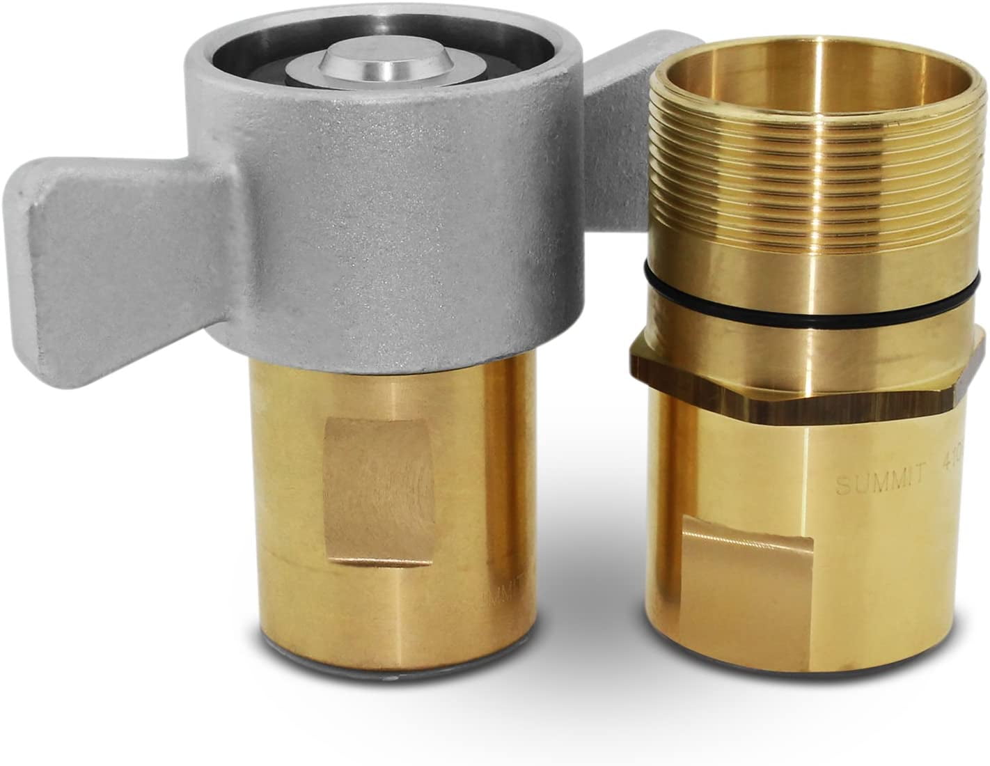 1-1/4" NPT Wet-Line Wing Nut Hydraulic Quick Disconnect Coupler ...