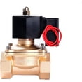 1-1/4" Normally Closed Brass 24 Hours Non Energy-saving Solenoid Valve 24V 12V 220V 110V ...