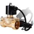 1-1/4" Normally Closed Brass IP68 Waterproof Fountain Solenoid Valve ...