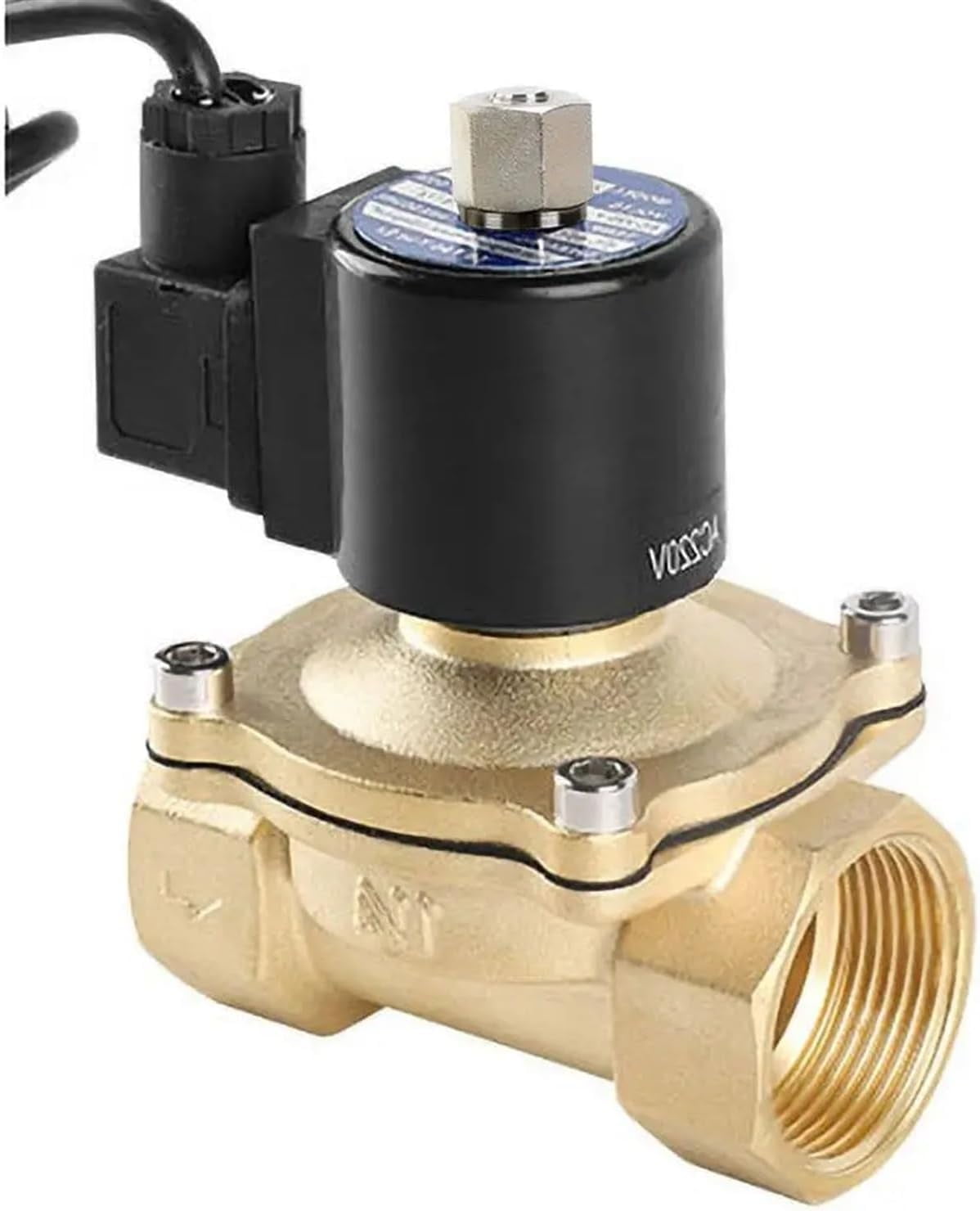 1-1/4" Normally Open Fountain Solenoid Valves DN32 Brass Waterproof Solenoid Valve For ...