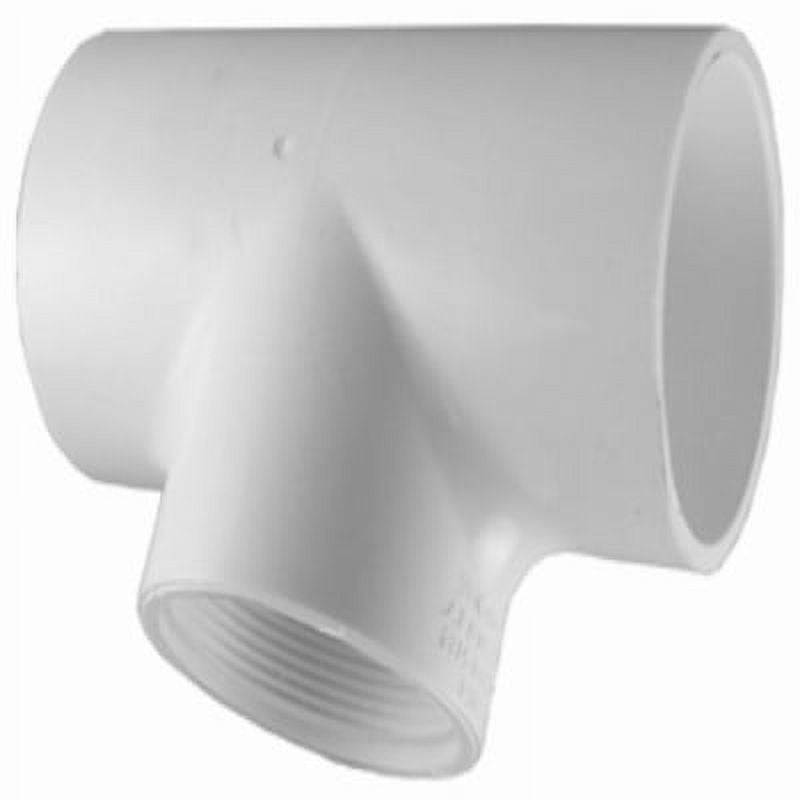 1-1/4" PVC x 1-1/4" PVC x 1-1/4" Female Iron Pipe PVC Pressure Tee ...