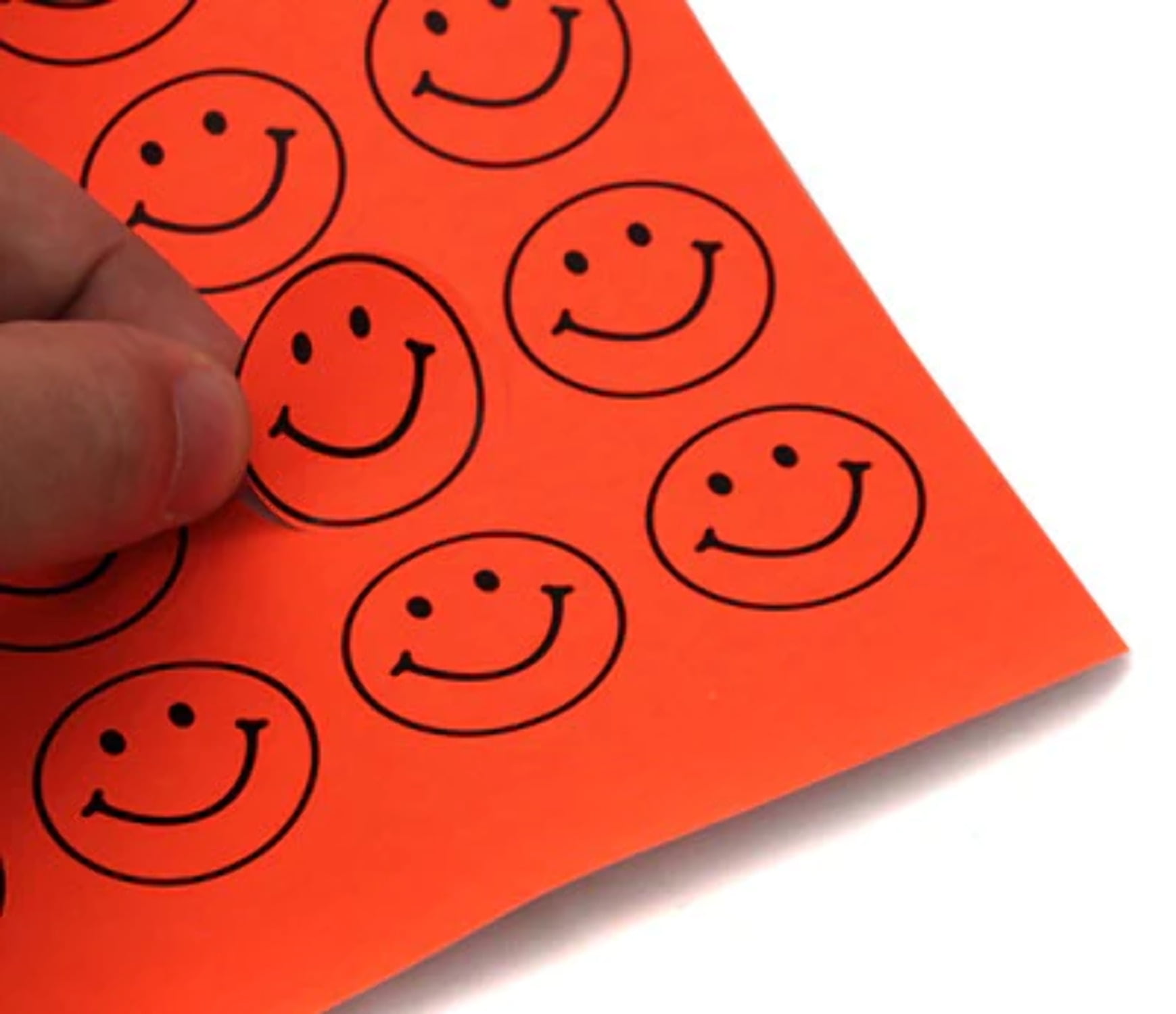 1-1/4" Printable Round Labels, Assorted Fluorescent Colors: 1,050/Pack ...